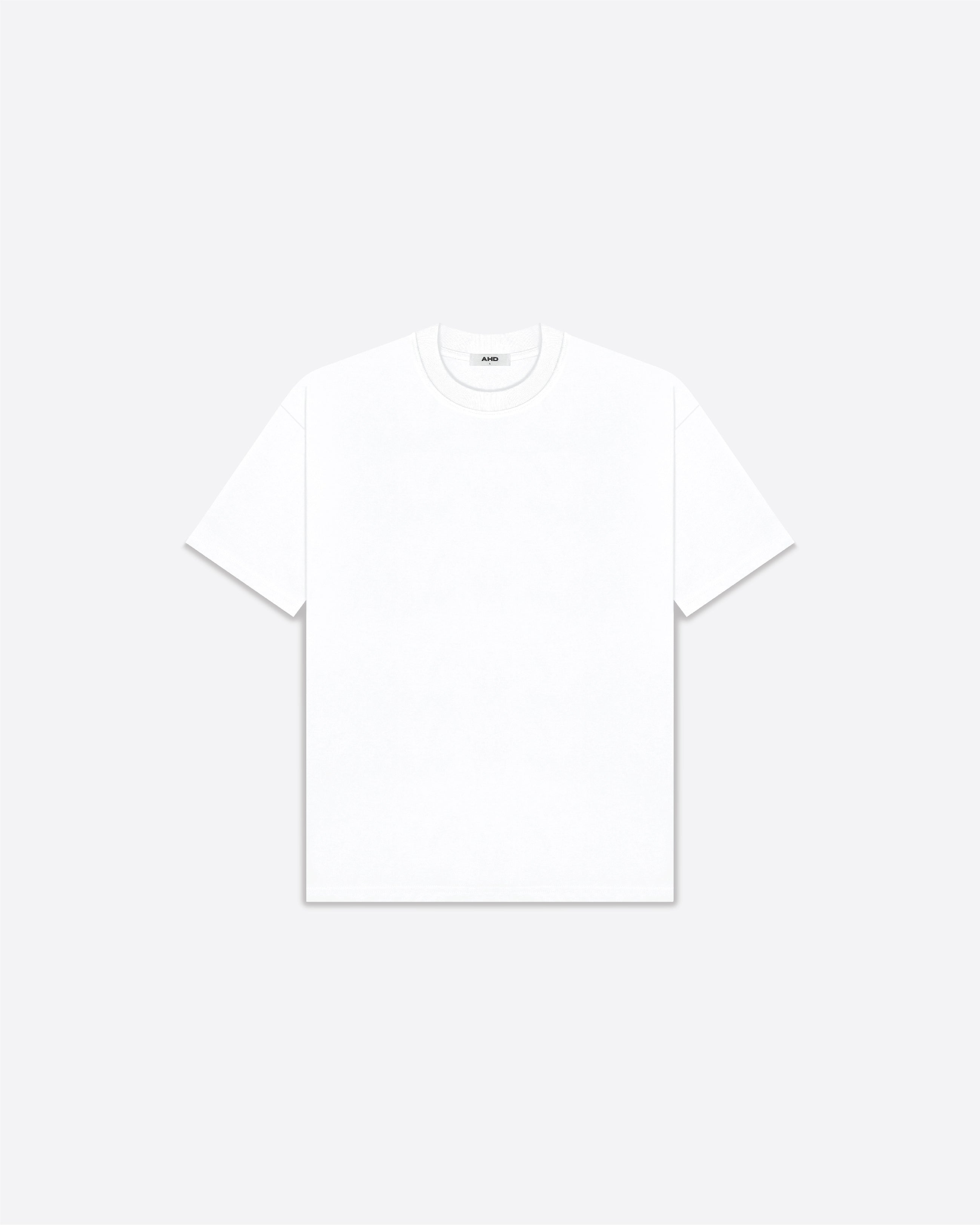 PREMIUM WHITE HEAVYWEIGHT T-SHIRT – AHEAD CO